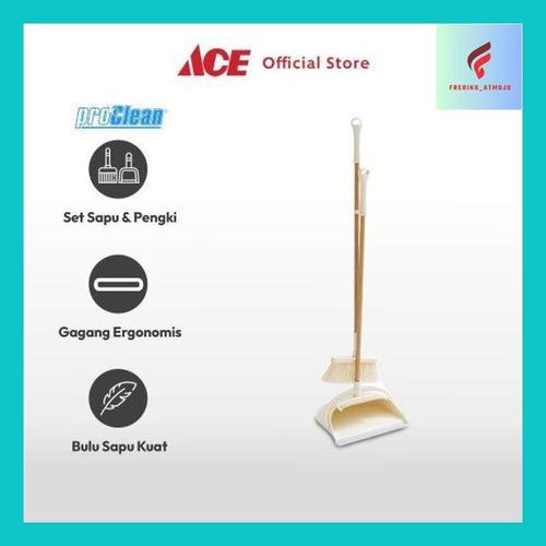 Jual FREDI* ACE PROCLEAN SET SAPU DAN PENGKI - KREM BEIGE/COKELAT FLOOR ...