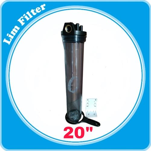 Jual HOUSING FILTER TAIWAN 20 INCH LOBANG KUNINGAN/BRASS - CLEAR - 3/4 ...