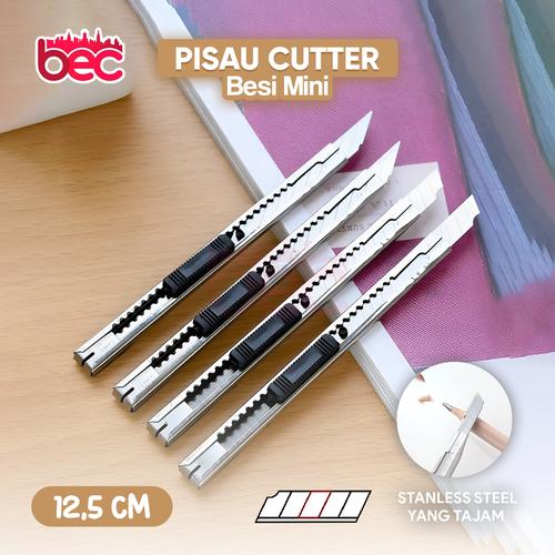 Jual Pisau Cutter Besi Mini 12.5 cm Cutter Stainless Besi I Deli Cutter ...