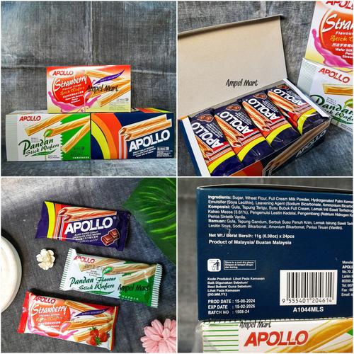 Jual APOLLO STICK WAFERS / Apollo Wafers Stick All Variant - Strawberry ...