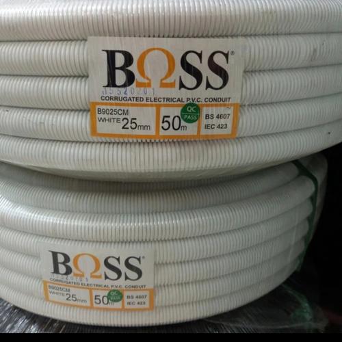Jual flexible conduit 25mm warna putih merek boss eceran harga permeter ...