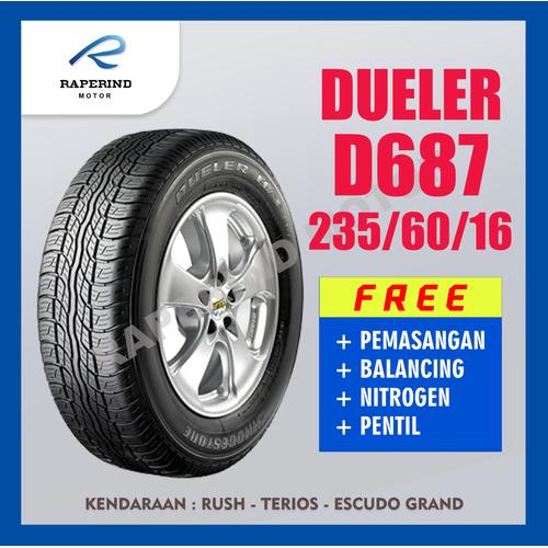 Jual Ban Mobil Bridgestone 235/60/17 D687 Dueler Rush Terios Escudo ...