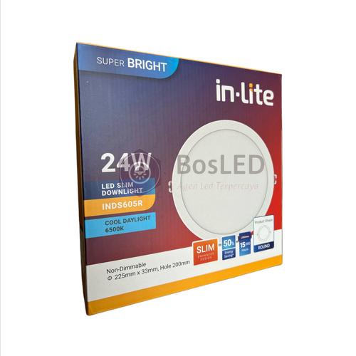 Jual Inlite Downlight Led slim INDS605R 3W 5W 7W 9W 12W 18W 24W panel ...