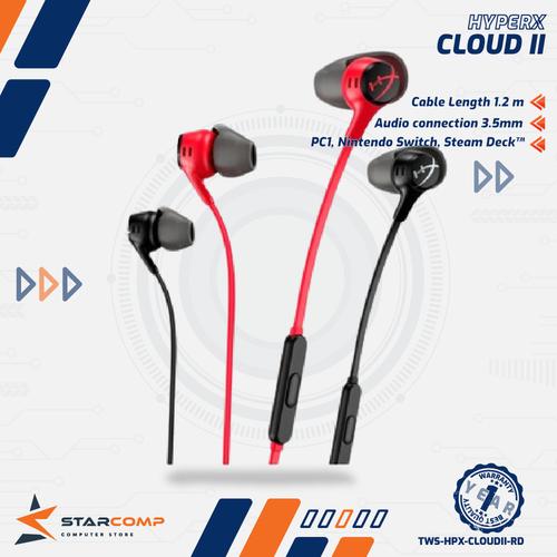 Promo HyperX Cloud Earbuds Gaming Ear phones with Mic Hyper X earphone ...