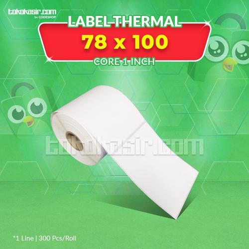 Promo Stiker Label Thermal ECO 78 x 100 mm Stiker Label Pengiriman Resi ...