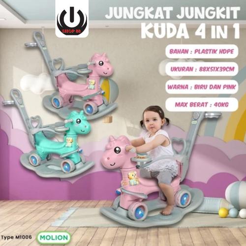 Jual SPEEDS Ride On Mainan Kuda Kudaan 4in1 Mainan Anak Rocking Horse ...