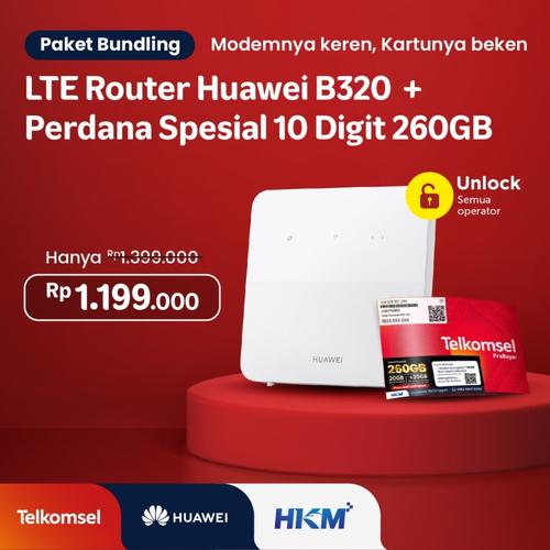 Jual Huawei B320 4G CPE 5S LTE 195Mbps WiFi 300 Mbps Modem Wifi ...