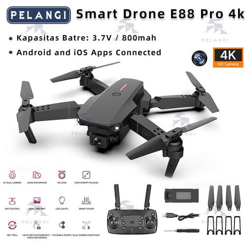 Jual Smart Drone E88 Pro 4k HD Camera Shoot Original Indoor Outdoor Drone Mini RC 4K HD Camera ...