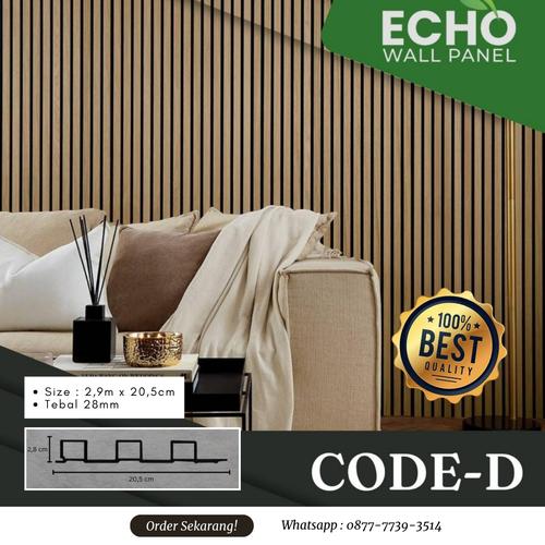 Jual Echo Wood Panel / WPC Wallpanel / Panel Dinding Panjang 2,9m (Kode ...