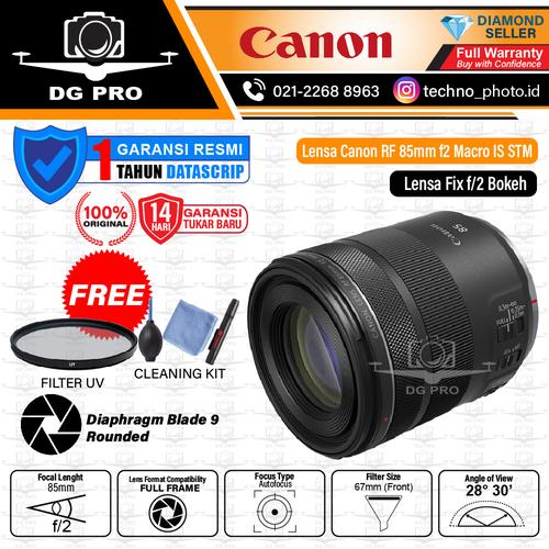Jual Lensa Canon RF 85mm f2 Macro IS STM Lens Fix f 2 Bokeh - PAKET STANDARD - Jakarta Pusat ...