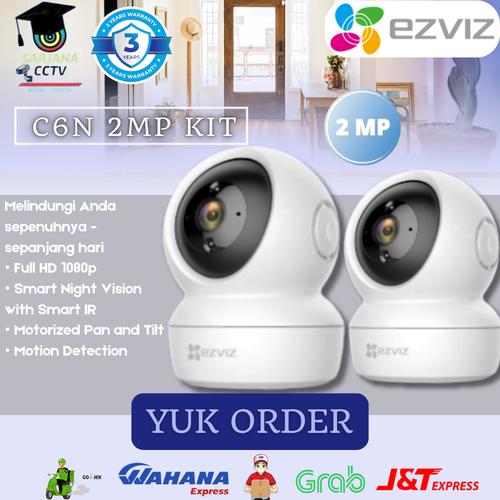 Jual Ezviz C6N 2MP 2 Pack Smart Wifi IP Camera Wifi Pan Tilt CCTV ...