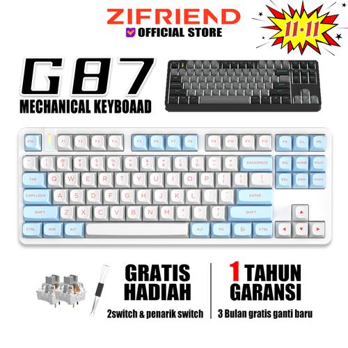 Jual ZIFRIEND G87 Mechanical Keyboard 87 Keys Positive Engraved ...