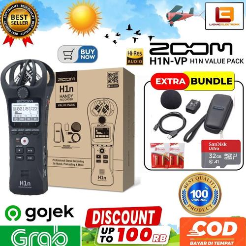 Jual ** Zoom H1N + Value Pack Portable Handy Voice Recorder H1 N ...