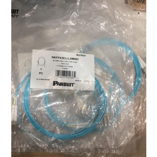 Jual Panduit NetKey Fiber Patch Cord OM3 LC - LC Duplex LSZH 3M ...