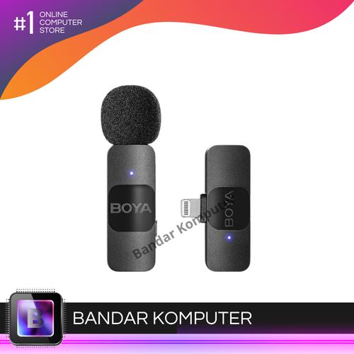 Jual Boya BY-V1 / V2 Ultra-Compact Wireless Microphone for iOS Devices ...