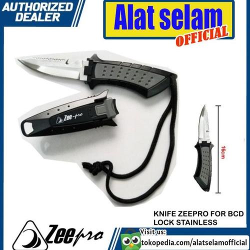 Jual Knife Sharp Zeepro Diving Lock BCD Stainless 420 Pisau Selam ...