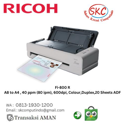 Jual Fi-800 R - A8 to A4 , 40 ppm (80 ipm), 600dpi, Colour,Duplex,20 ...