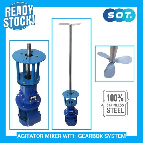 Jual Agitator Mixer kimia SS304 5,5KW 7,5HP 380V Mixer chemical W ...