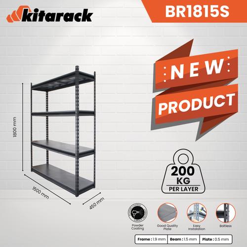 Jual WAREHOUSE RACK KITARACK BOLTLESS RAK GUDANG 4 SUSUN 1.8 METER ...