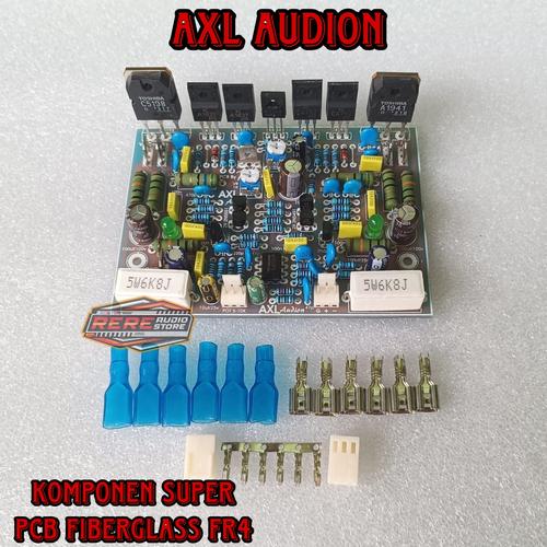 Jual Kit Driver AXL AUDION Power Amplifier PCB Fiber FR4 Komponen ...