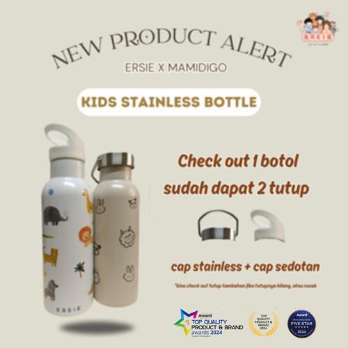 Jual Ersie Kids Stainless Bottle x Mamidigo l botol minum anak ...