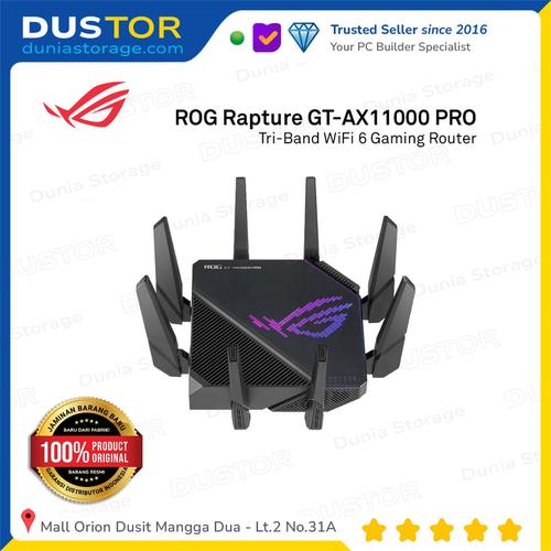 Jual ASUS ROG Rapture GT-AX11000 PRO Tri-Band WiFi 6 Gaming Router ...