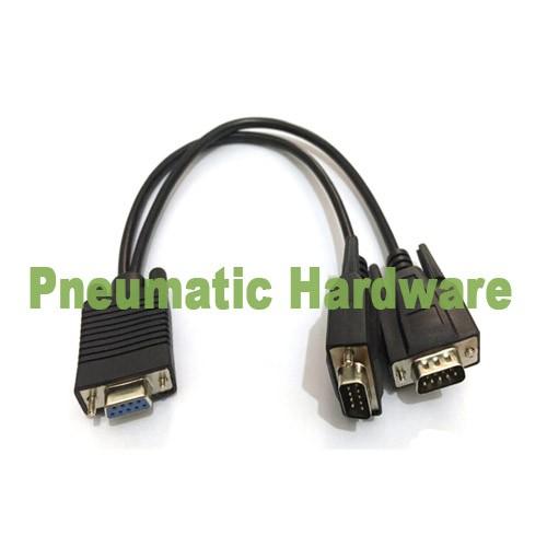 Jual Cable DB9 9 PIN Female 1 to 2 DB9 male Serial Rs232 9pin Kabel ...