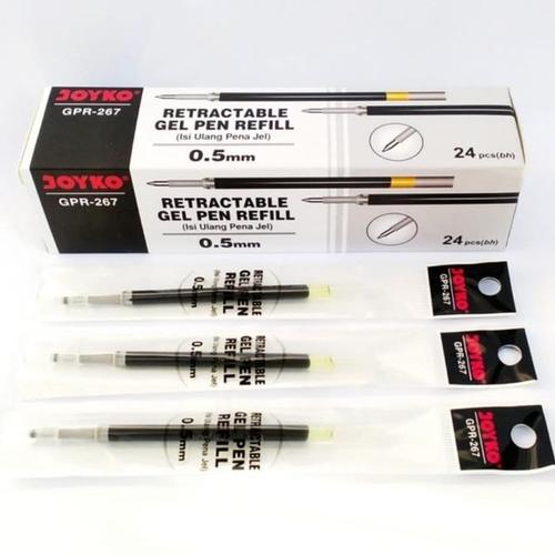 Jual Isi Refill Pulpen Gel Joyko GP-265 / GPR-267 0.5 mm - 1 box isi 24 ...