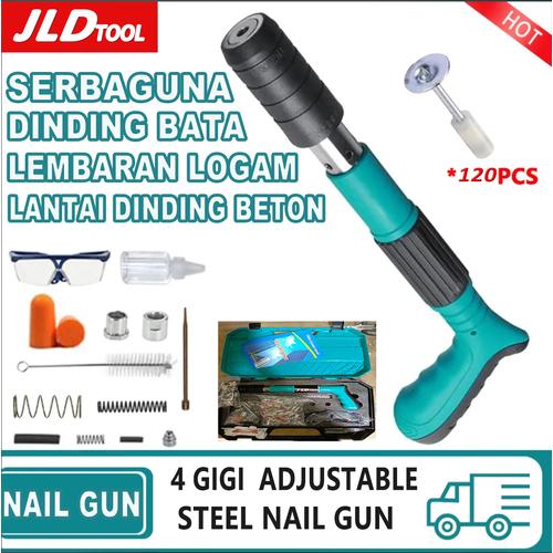 Jual Nail gun/stamset,ramset/mesin tembak paku beton - Biru/20 paku ...