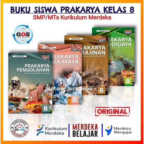 Jual Penerbit GOS Buku Siswa Prakarya SMP/MTs Kelas 8 Kurikulum Merdeka (Prakarya Rekayasa ...