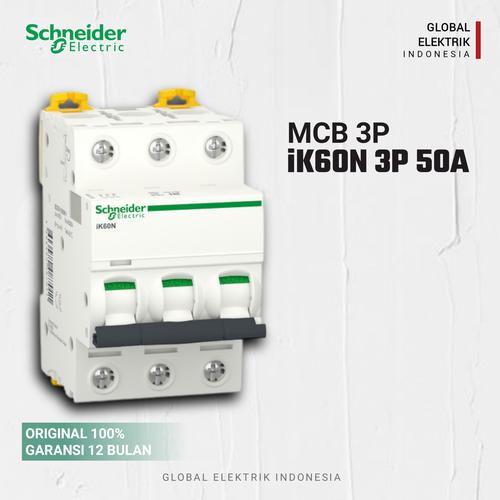 Jual MCB Breaker iK60N 3P 50A SNI Original A9K24350 SCHNEIDER - Jakarta ...