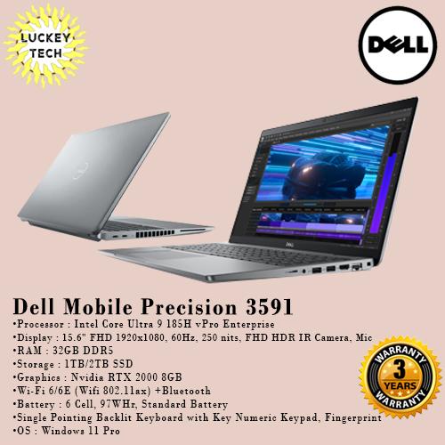 Jual Dell Mobile Precision 3591 Ultra 9 185H RTX2000 32GB 1TB/2TB SSD ...
