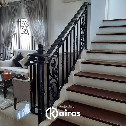 Jual INSTALASI RAILING TANGGA KLASIK BESI TEMPA - Jakarta Barat ...