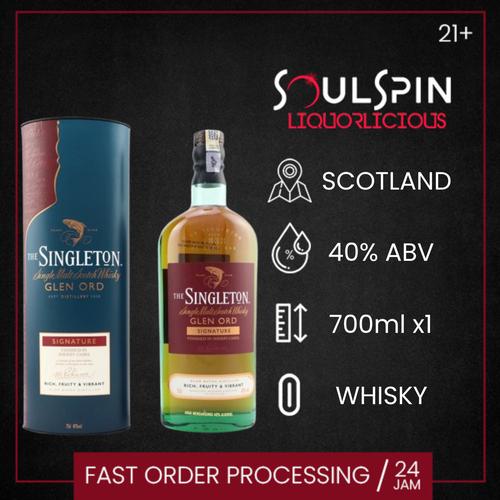 Promo The Singleton Glen Ord 12 Year Old Sherry Cask Single Malt Scotch ...