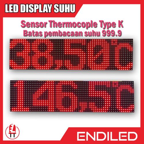 Jual Display suhu temperature dengan sensor thermocouple type k - Kota ...