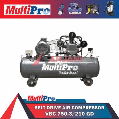 Jual MULTIPRO VBC 750-3/210 GD KOMPRESOR ANGIN LISTRIK 7.5 HP VAN BELT ...
