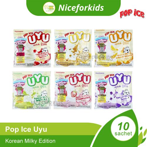 Jual Pop Ice Uyu Korean Milky Shake Powder 10's / Minuman Es Blender ...