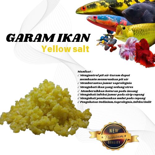 Jual GARAM IKAN YELLOW SALT 500gr MENGATASI STRES IKAN DAN MENINGKATKAN ...