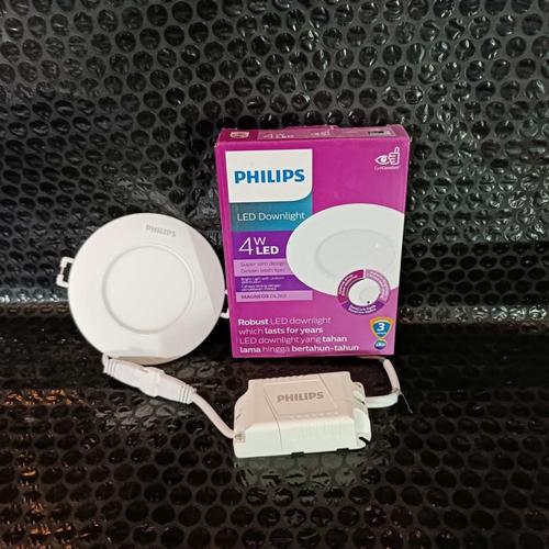 Jual PHILIPS Lampu LED 4 Watt Panel Downlight Light Inbow Bulat Slim ...