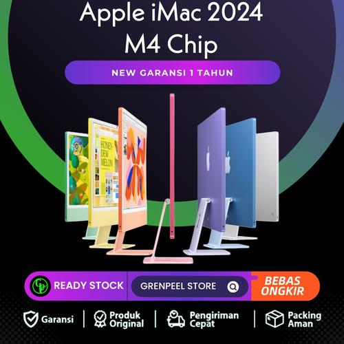 Jual Apple iMac M4 Chip 2024 | 10 Core CPU - 10 Core GPU | RAM 16GB 24GB | 256GB 512GB 1TB 24 ...