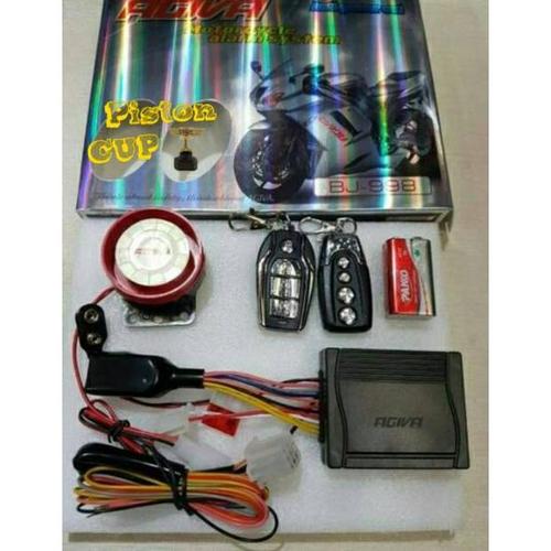 Jual ** Alarm Motor AGIVA Fitur Lengkap + Cara Pasang / Remote Alarm ...