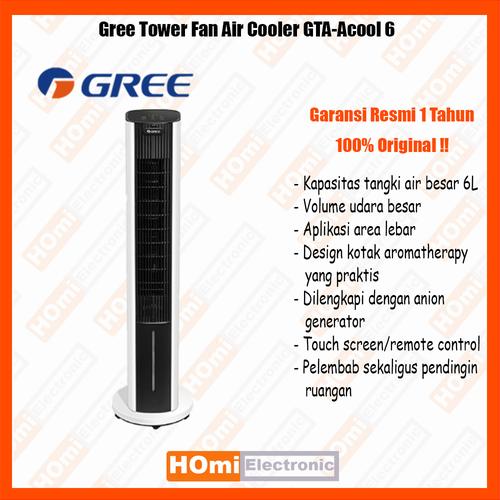 Promo GREE Tower Fan Air Cooler Kipas Angin Model GTA-ACOOL6 Kapasitas ...