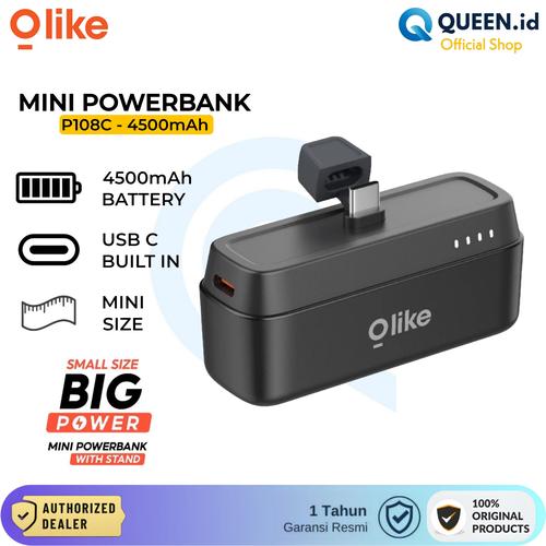 Jual Olike P108C Mini Powerbank 4500mAh With Stand USB TYPE C in Built ...