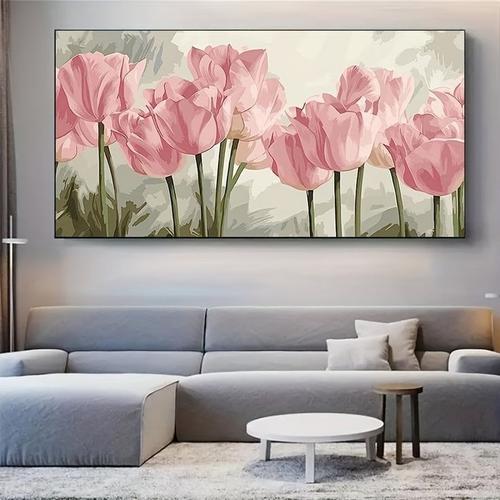 Jual lukisan vintage bunga tulip –lukisan vintage bunga hiasan dinding ...