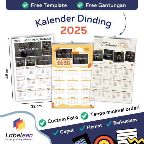 Jual Cetak Kalender Custom Foto Satuan A3+ | Kalender Dinding 2024 - 1 ...
