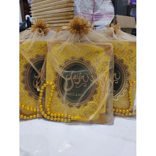 Jual Paket Buku Yasiin & Tahlil 128 Halaman Emboss Emas Photo HVS ...