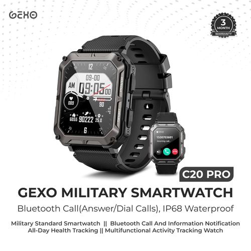 Promo Gexo MTS C20 pro Military Smart Watch for Men, Bluetooth Call ...