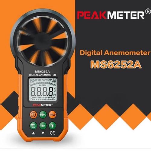 Jual Anemometer Peakmeter PM-6252A Wind Tester Anemo PM 6252A Meter ...
