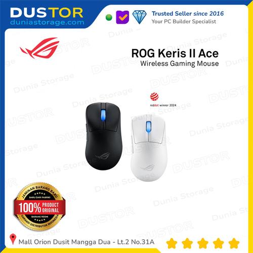 Promo ASUS ROG Keris II Ace Ultralight 54-gram Ergonomic Wireless ...