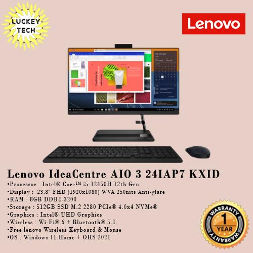 Jual Lenovo IdeaCentre AIO 3 24IAP7 KXID i5-12450H 8GB 512GB SSD W11 ...